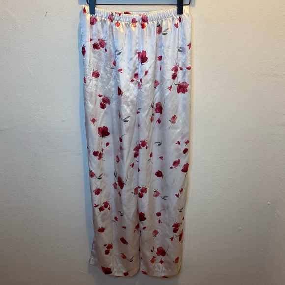 Intimates & Sleepwear | Whitered Rose Satin Pajama Bottoms | Poshmark